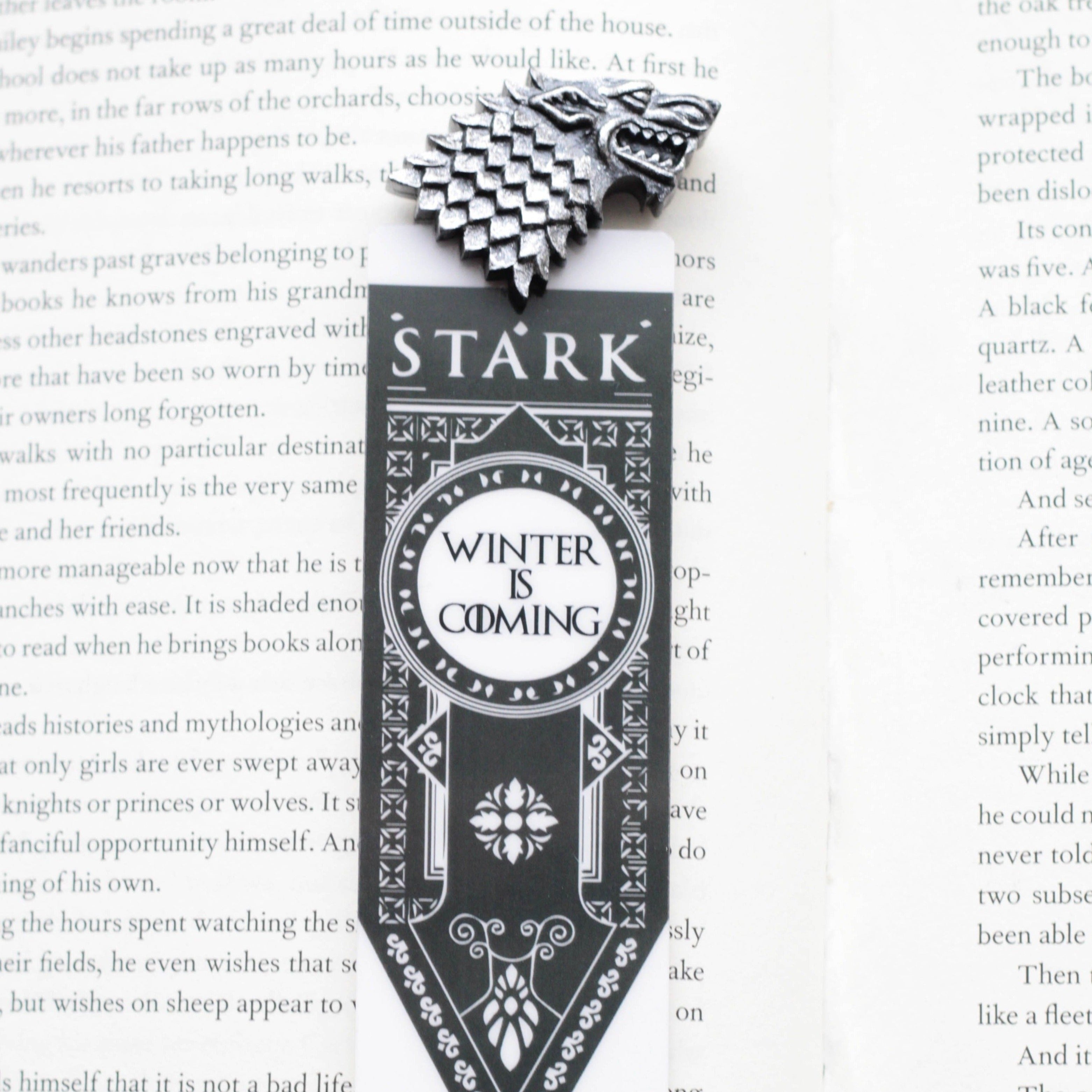 House Stark Game Of Thrones Handmade Bookmark – MyBOOKmark