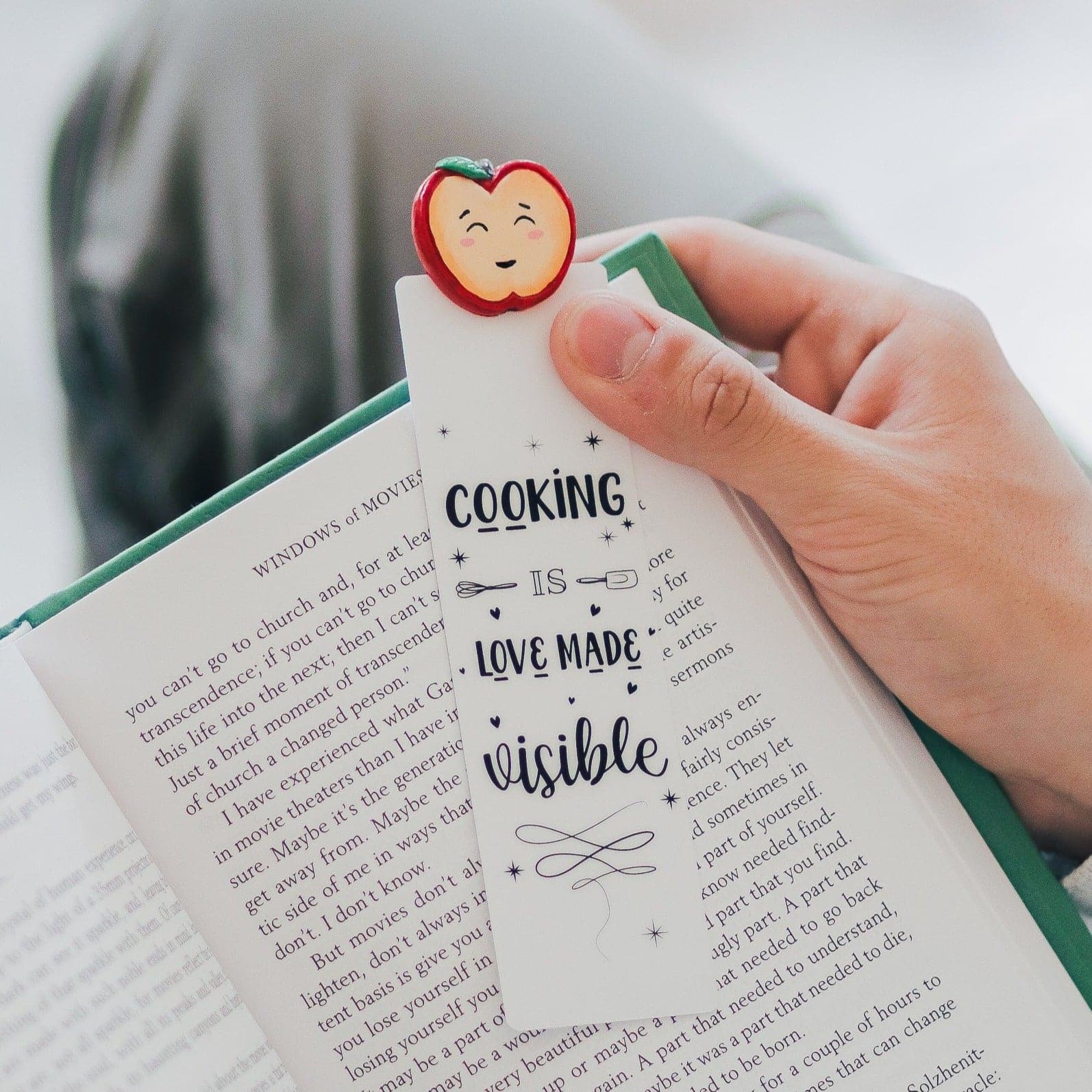 Apple Handmade Bookmark – MyBOOKmark